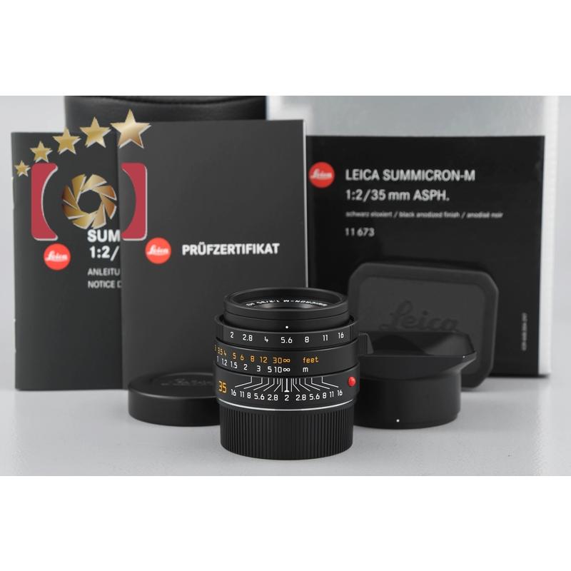 【中古】Leica ライカ SUMMICRON-M 35mm f/2 ASPH E39 11673 ブラック 元箱付き :leica ...