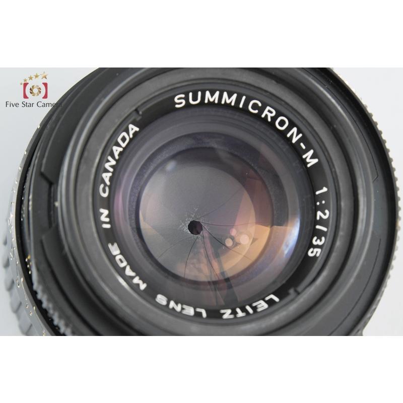 ライカ 【中古】Leica SUMMICRON-M 35mm f/2 E39 11310 第4世代 7枚玉 ブラック : 中古カメラのファイブスターカメラ - 通販 - Yahoo!ショッピング