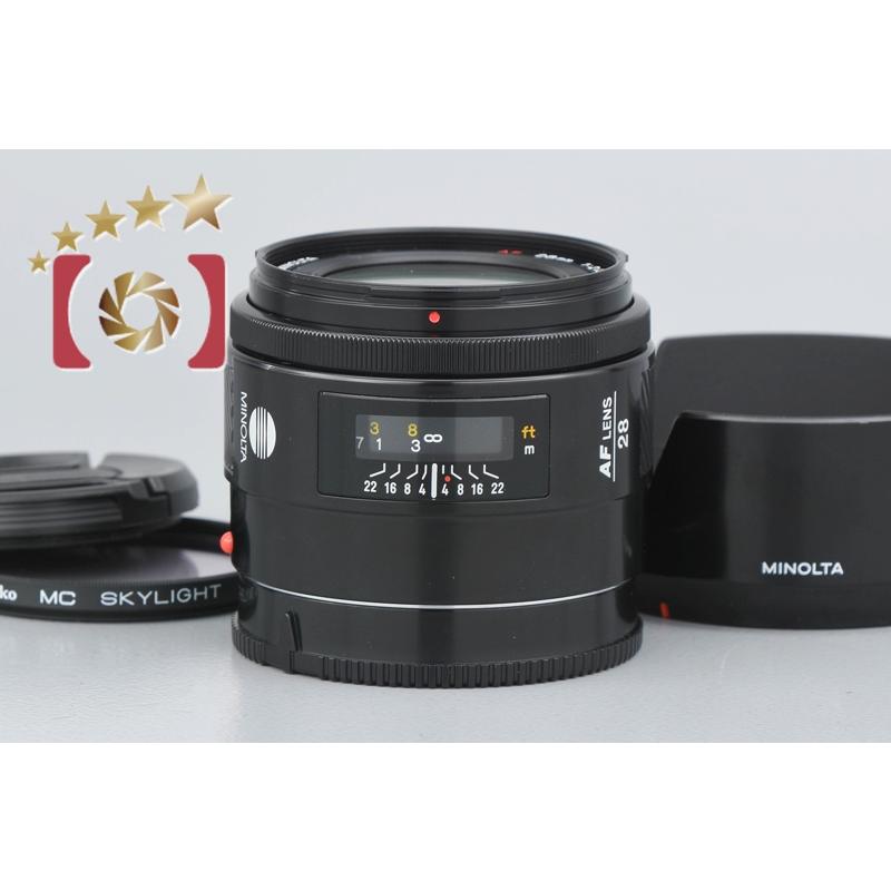 コニカミノルタ 【中古】MINOLTA ミノルタ AF 28mm f/2 旧タイプ : 中古カメラのファイブスターカメラ - 通販 - Yahoo!ショッピング
