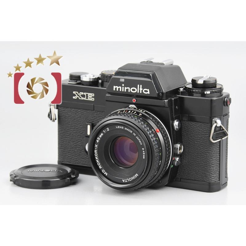 コニカミノルタ 【中古】MINOLTA ミノルタ XE + MD ROKKOR-X 45mm f/2 : 中古カメラのファイブスターカメラ ...