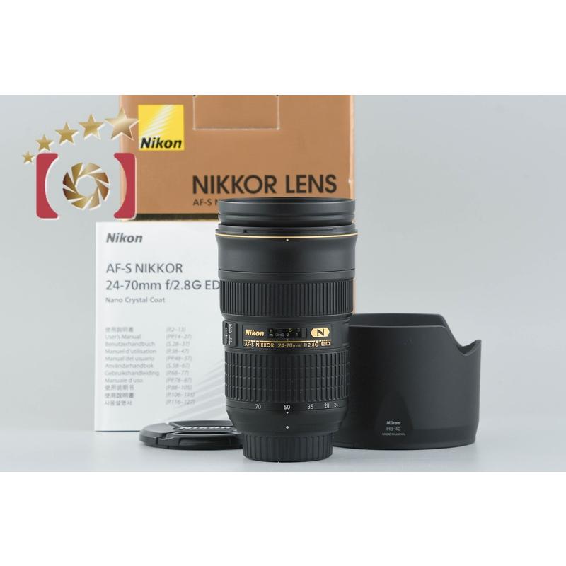 ニコン（Nikon） 【中古】Nikon AF-S NIKKOR 24-70mm f/2.8 G ED 元箱付き : 中古カメラのファイブ ...