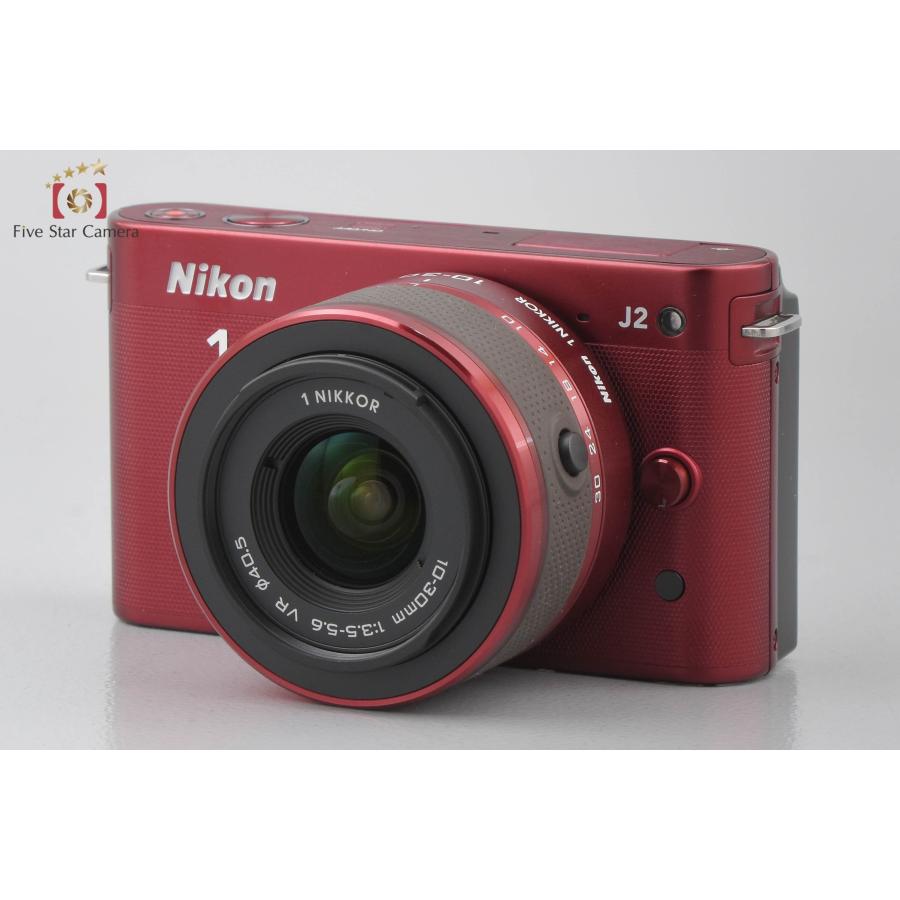 ニコン 【中古】Nikon 1 J2 標準ズームレンズキット レッド : 中古カメラのファイブスターカメラ - 通販 - Yahoo!ショッピング