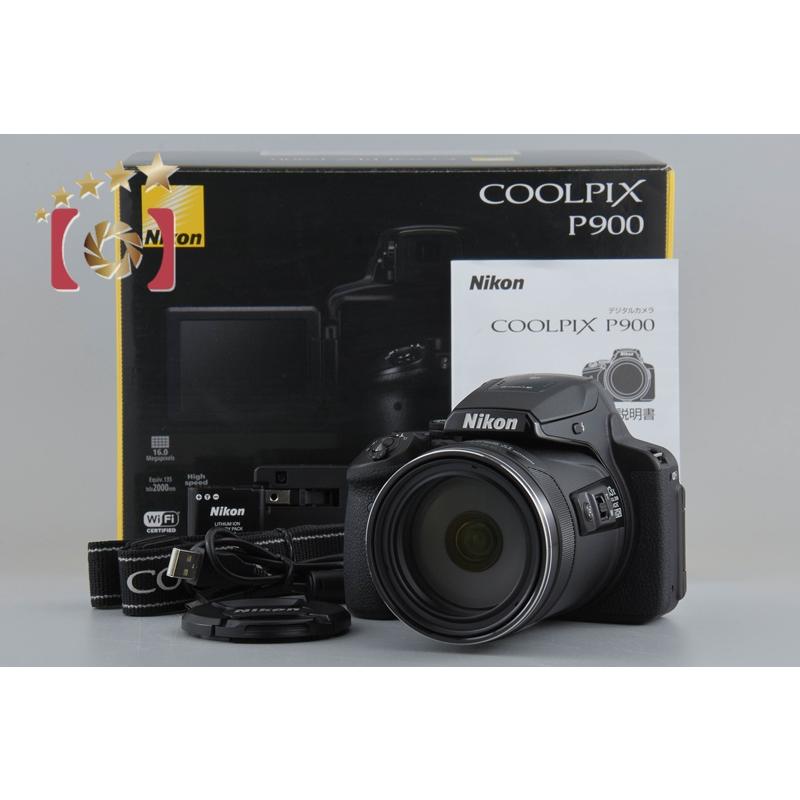 COOLPIX 【中古】Nikon ニコン P900 ブラック コンパクトデジタルカメラ 元箱付き : 中古カメラのファイブスターカメラ - 通販 - Yahoo!ショッピング
