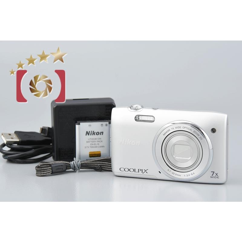 COOLPIX 【中古】Nikon ニコン S3400 クリスタルシルバー コンパクトデジタルカメラ : 中古カメラのファイブスターカメラ ...