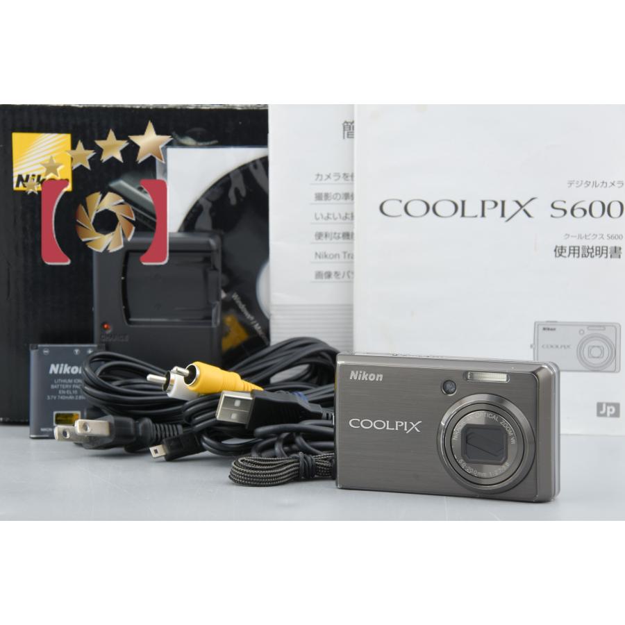 COOLPIX 【中古】Nikon ニコン S600 ブラック コンパクトデジタルカメラ 元箱付き : 中古カメラのファイブスターカメラ ...