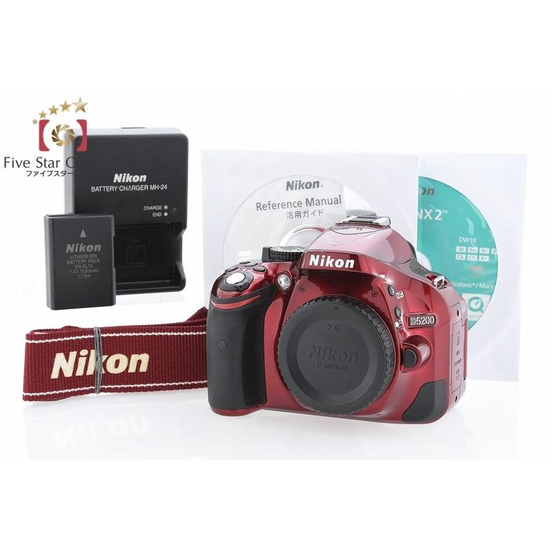 ニコン（Nikon） 【中古】Nikon D5200 レッド デジタル一眼レフカメラ : 中古カメラのファイブスターカメラ - 通販 ...