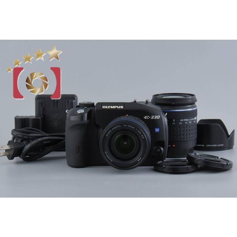 オリンパス 【中古】OLYMPUS E-330 + Zuiko Digital ED 14-42mm f/3.5-5.6 40-150mm f/4-5.6 シャッター回数僅少 : 中古カメラの ...