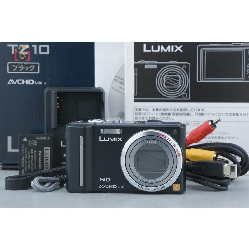 【中古】Panasonic パナソニック LUMIX DMC-TZ10 ブラック コンパクトデジタルカメラ 元箱付き : panasonic ...