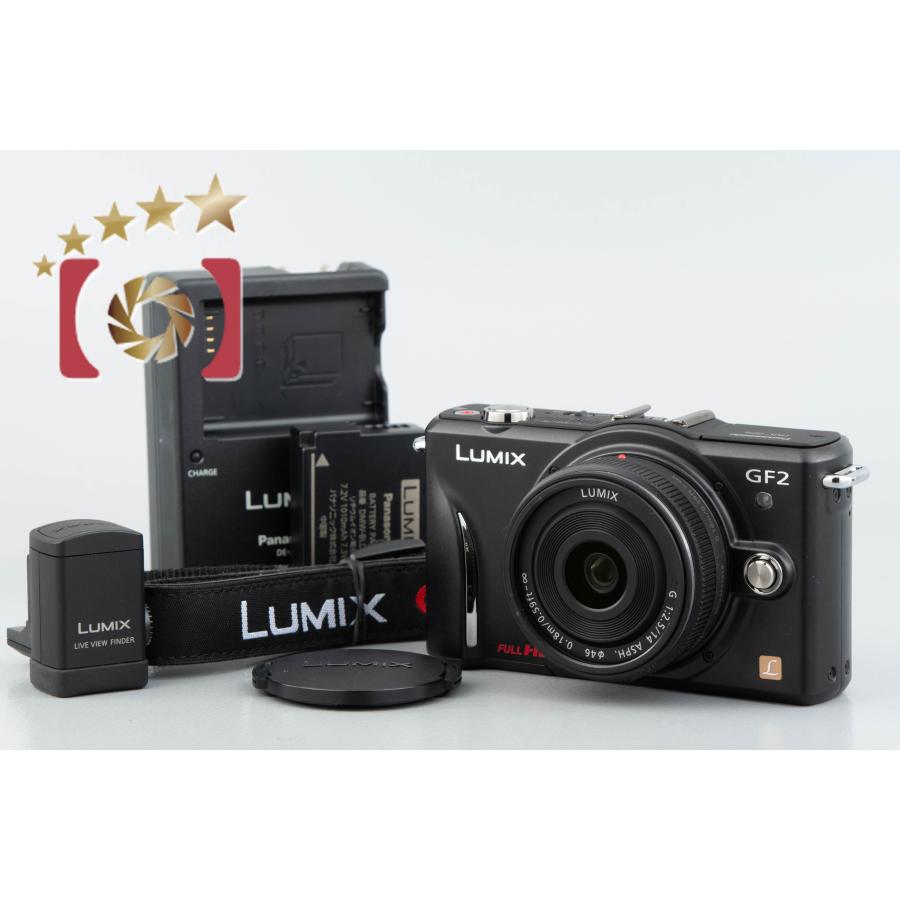 LUMIX 【中古】Panasonic パナソニック DMC-GF2 ブラック + G 14mm f/2.5 ASPH. H-H014 : 中古カメラのファイブスターカメラ - 通販 ...