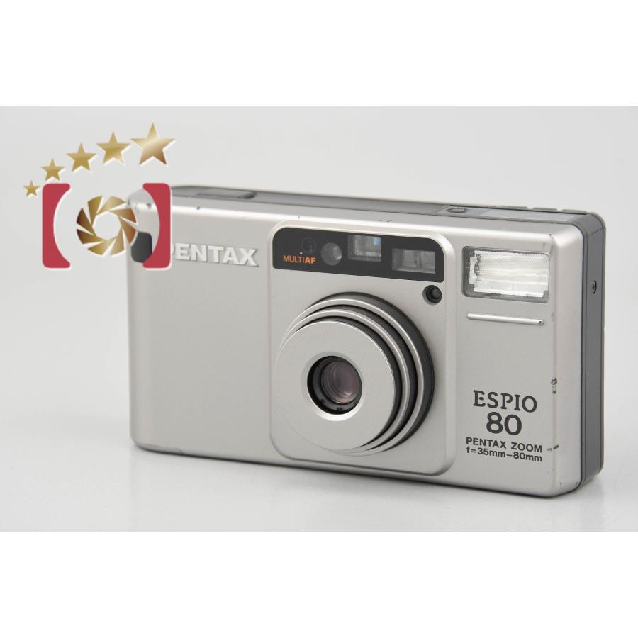 【中古】PENTAX ペンタックス ESPIO 80 シルバー コンパクトフィルムカメラ : pentax-espio-80-sl-0803- : 中古カメラのファイブスターカメラ - 通販 ...