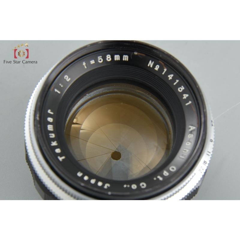 ペンタックス 【中古】PENTAX TAKUMAR 58mm f/2 : 中古カメラのファイブスターカメラ - 通販 - Yahoo!ショッピング