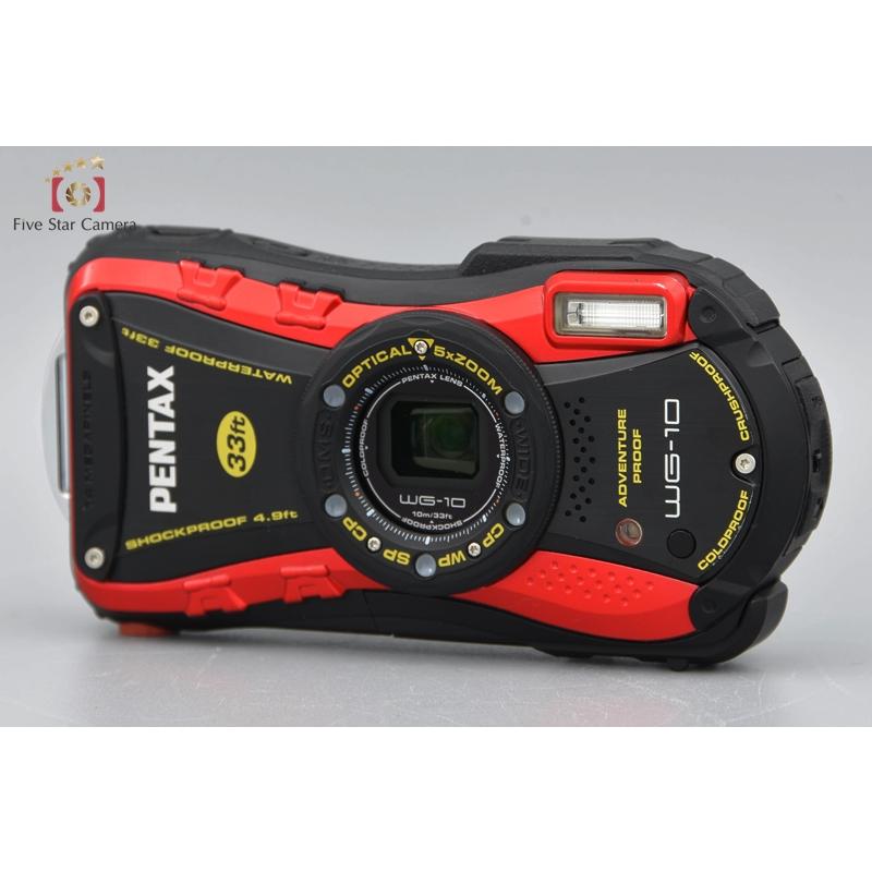 ペンタックス 【中古】PENTAX WG-10 レッド 防水コンパクトデジタルカメラ 元箱付き : 中古カメラのファイブスターカメラ - 通販 - Yahoo!ショッピング