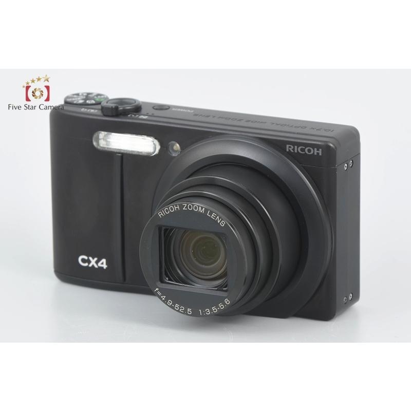 【中古】RICOH リコー CX4 ブラック コンパクトデジタルカメラ シャッター回数僅少 元箱付き : ricoh-cx4-bk-0826-2- : 中古カメラのファイブスターカメラ ...