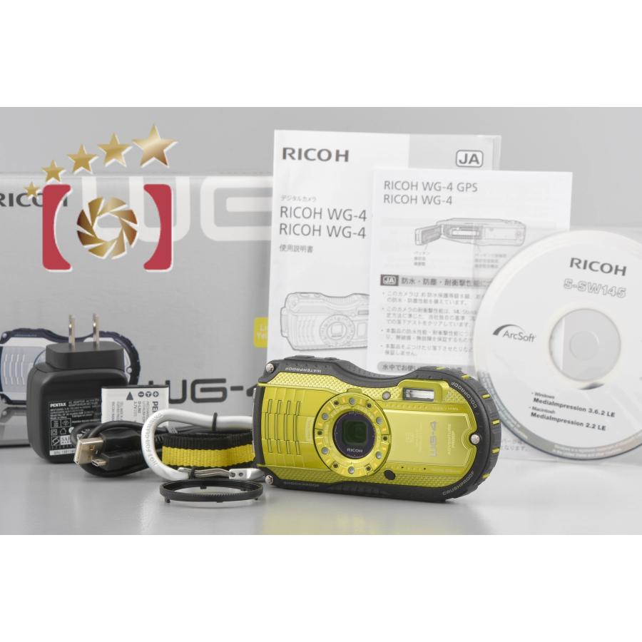リコー 【中古】RICOH WG-4 ライムイエロー コンパクトデジタルカメラ シャッター回数僅少 元箱付き : 中古カメラのファイブスターカメラ - 通販 - Yahoo!ショッピング