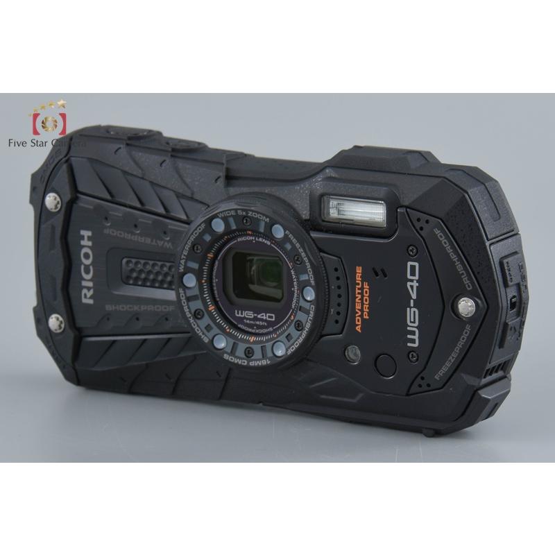 【中古】RICOH リコー WG-40 ブラック コンパクトデジタルカメラ シャッター回数僅少 : ricoh-wg-40-bk-0115-2- : 中古カメラのファイブスターカメラ - 通販 ...