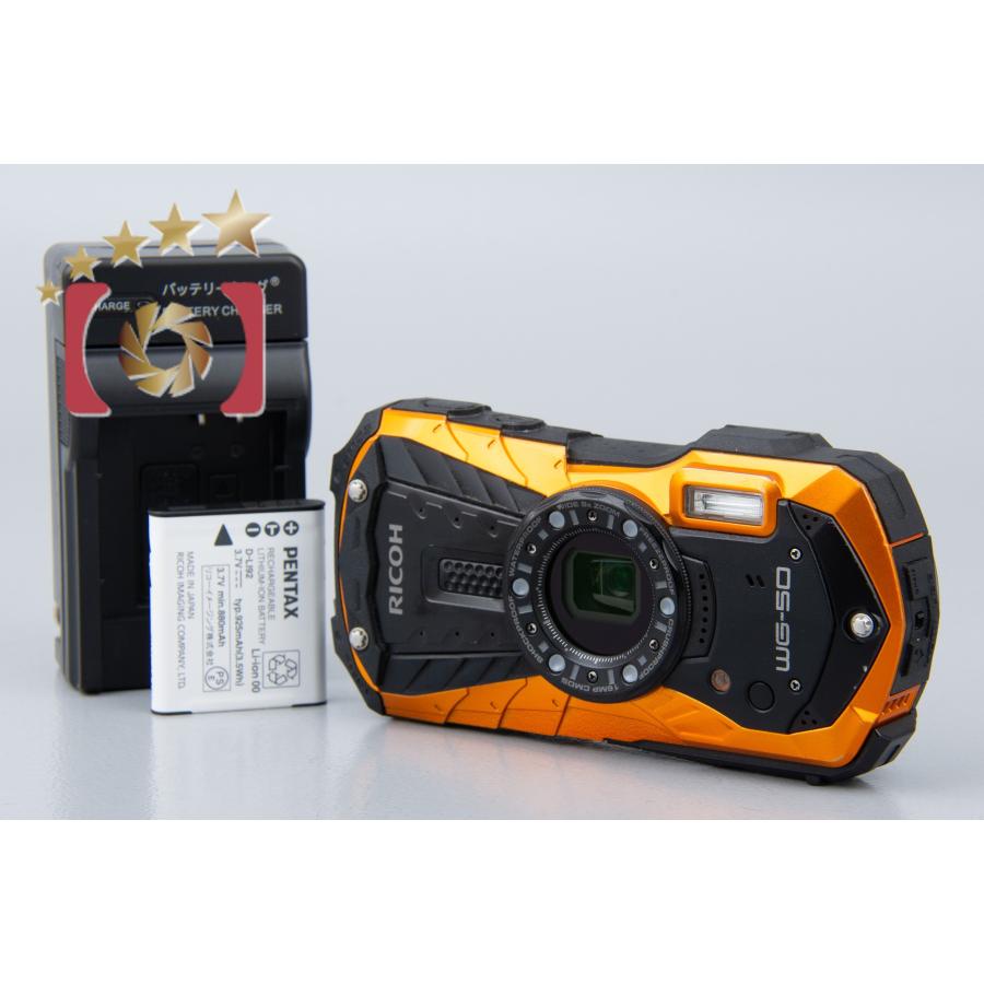 リコー 【中古】RICOH WG-50 オレンジ 防水デジタルカメラ シャッター回数僅少 : 中古カメラのファイブスターカメラ - 通販 - Yahoo!ショッピング