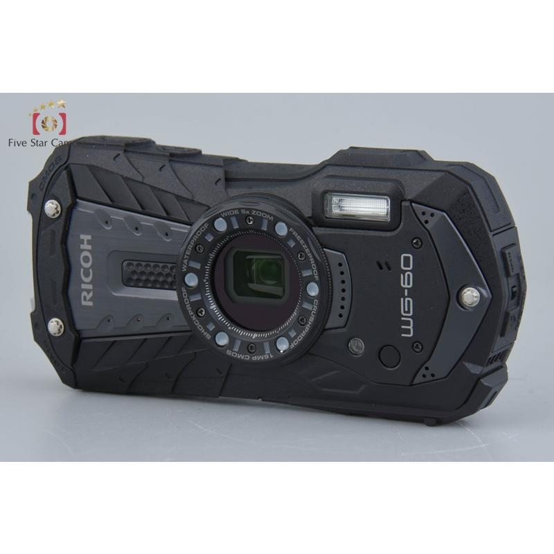 リコー 【中古】RICOH WG-60 ブラック 防水アクションカメラ シャッター回数僅少 元箱付き : 中古カメラのファイブスターカメラ - 通販 - Yahoo!ショッピング