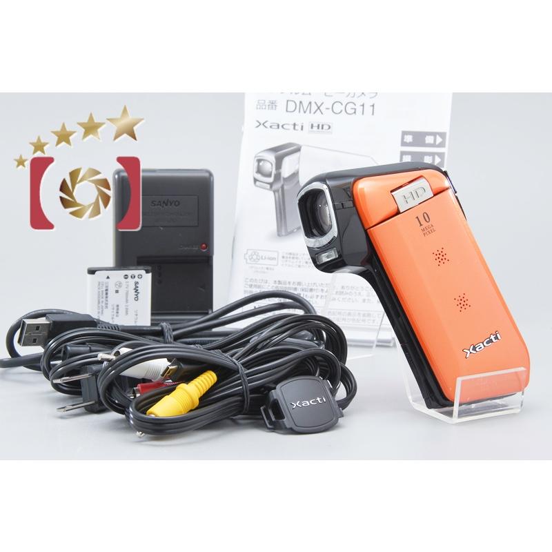 SANYO 【中古】SANYO 三洋電機 Xacti DMX-CG11 オレンジ デジタルムービーカメラ : 中古カメラのファイブスターカメラ - 通販 - Yahoo!ショッピング