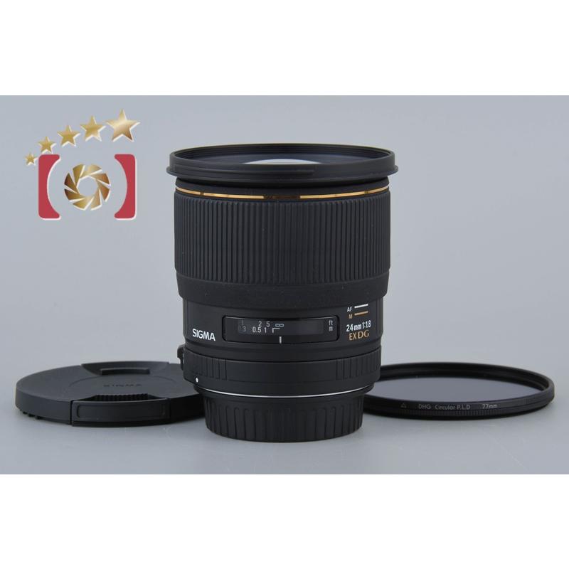 シグマ 【中古】SIGMA 24mm f/1.8 EX DG MACRO Aspherical キヤノン用 : 中古カメラのファイブスター ...