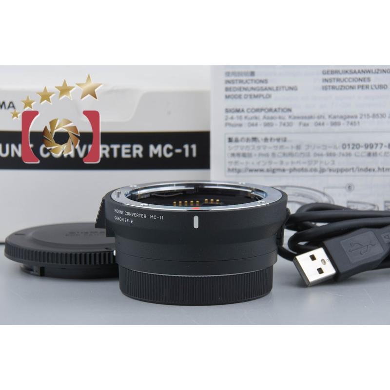シグマ 【中古】SIGMA マウントコンバーター MC-11 Canon EF-E用 EF → ソニーEマウント 元箱付き : 中古カメラのファイブスターカメラ - 通販 - Yahoo!ショッピング
