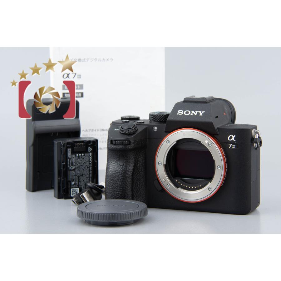 SONY 【中古】SONY ソニー α7III ILCE-7M3 ブラック ミラーレス一眼カメラ シャッター回数僅少 : 中古カメラのファイブ ...