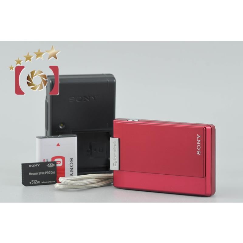 サイバーショット 【中古】SONY ソニー Cyber-shot DSC-T100 レッド デジタルスチルカメラ : 中古カメラのファイブ ...