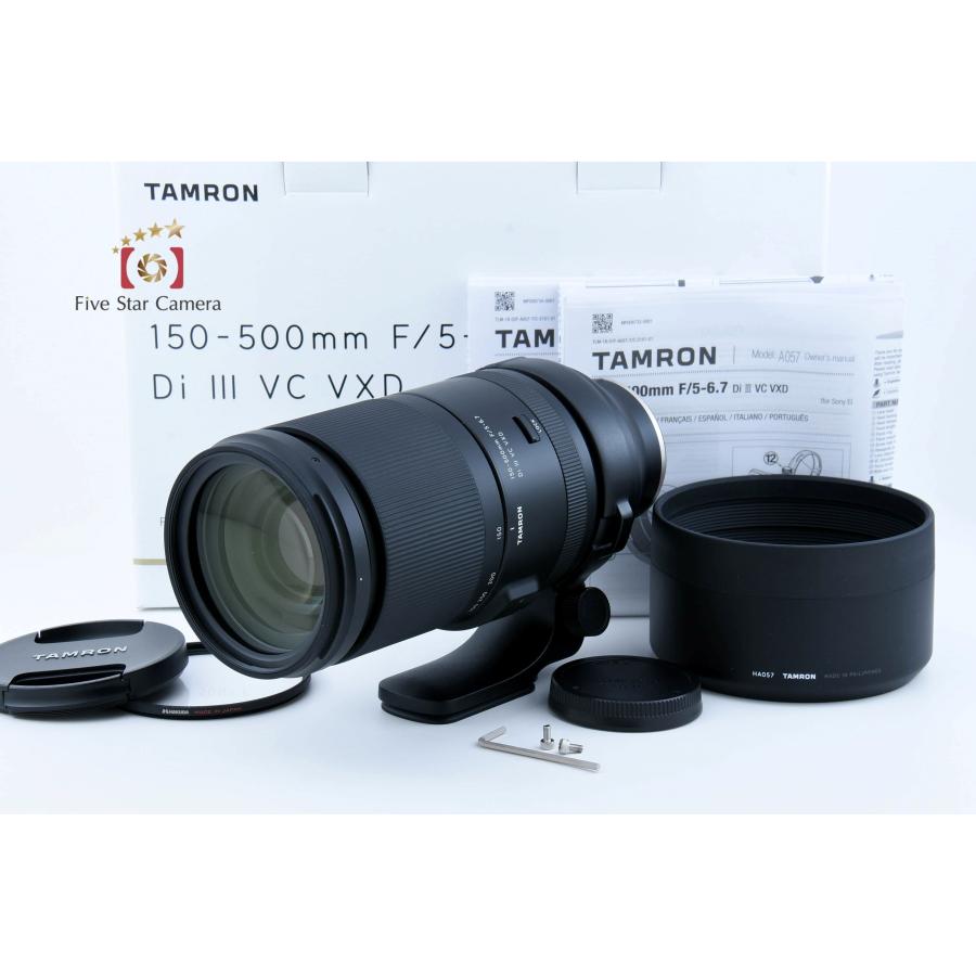 TAMRON 【中古】TAMRON タムロン A057 150-500mm f/5-6.7 Di III VC VXD ソニーEマウント用 元箱付き : 中古カメラのファイブスターカメラ ...
