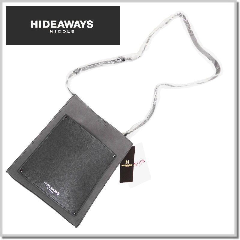 HIDEAWAYS NICOLE ハイダウエイ スクエアショルダーBAG 3165-7202-29(GRAY) BOX BAG : FIVE ...