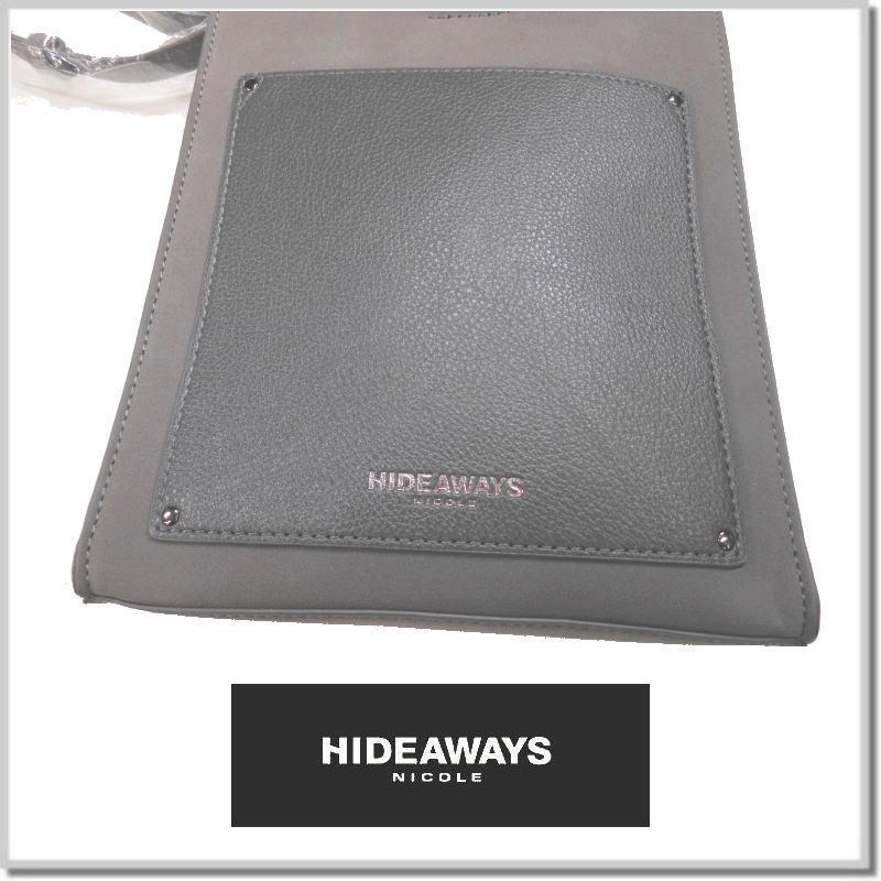 HIDEAWAYS NICOLE ハイダウエイ スクエアショルダーBAG 3165-7202-29(GRAY) BOX BAG : FIVE ...
