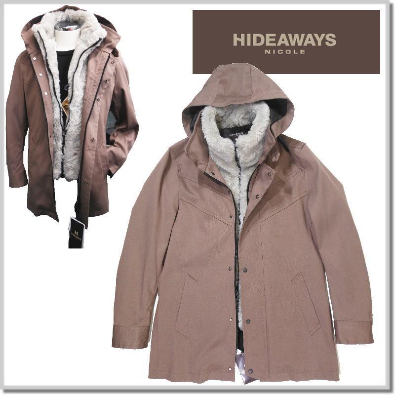 HIDEAWAYS NICOLE（ハイダウェイ ニコル） ハイダウエイ フード着脱2WAYスタンドコート 4565-4900 中綿ライナーコート : FIVE - 通販 - Yahoo!ショッピング