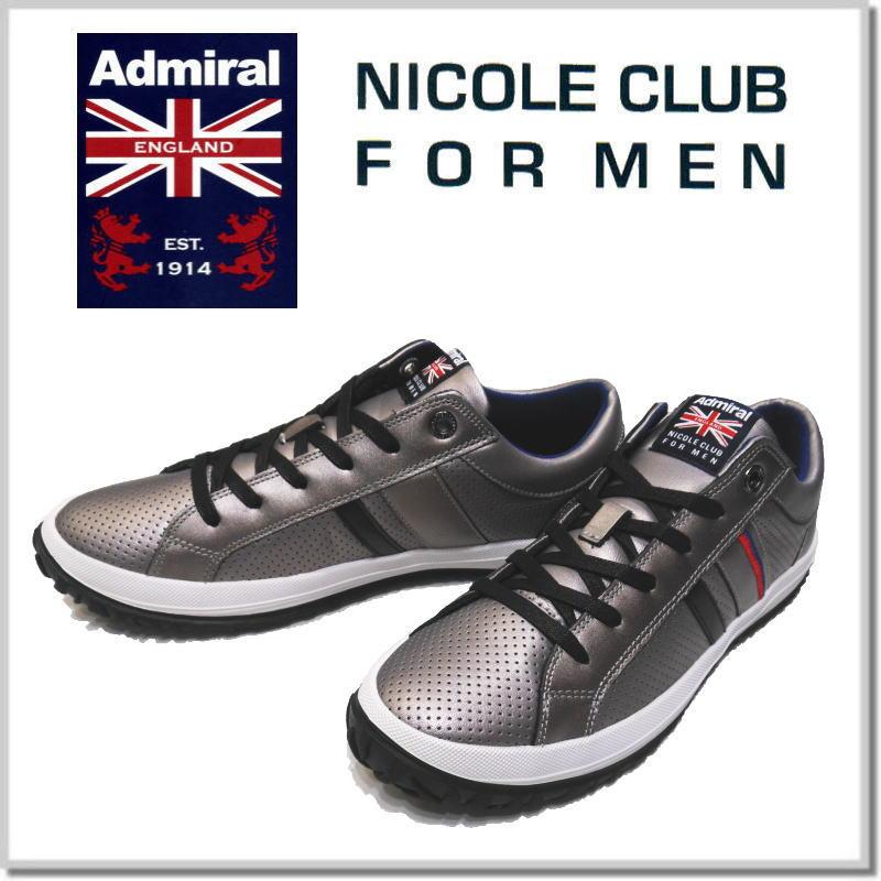 NICOLE CLUB FOR MEN ニコルクラブフォーメン x Admiral 別注スニーカーIV 5164-7001-29(GRAY ...