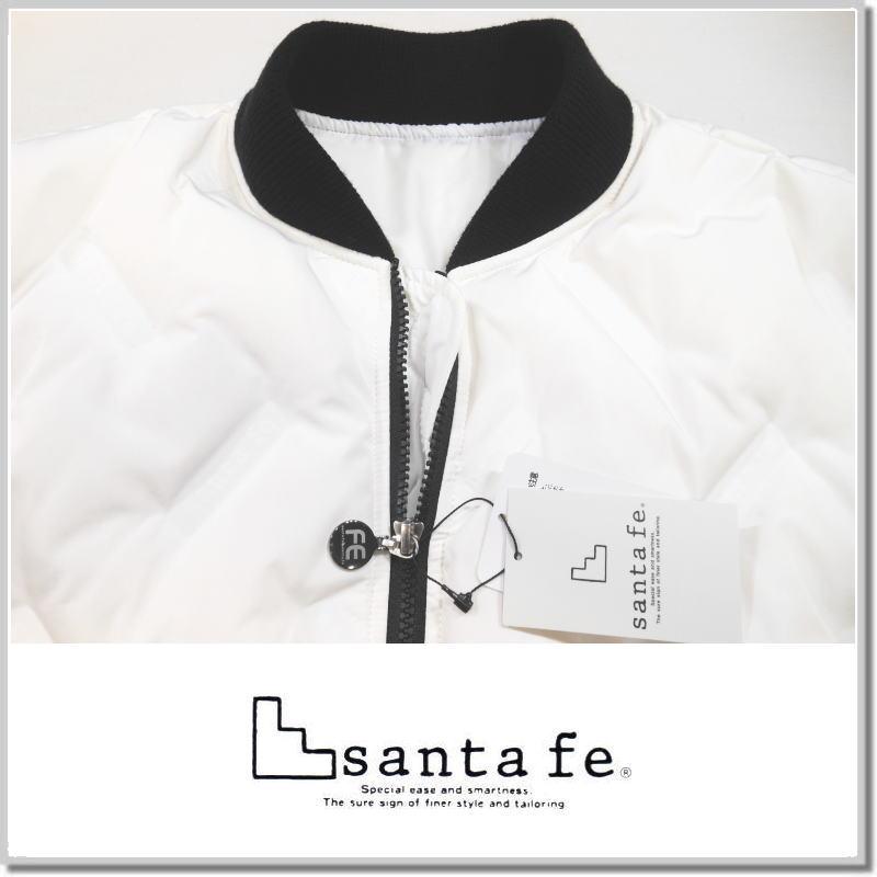 サンタフェ santa fe エンボス加工ダウン MA-1 ブルゾン 56802-01(WHITE) ダウンジャケット :56802-01 ...