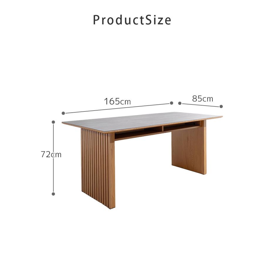ダイニング4点セット 幅165cm ダイニングセット おしゃれ モダン セラミック天板 収納付き セラミックトップ 突板 ウォールナット オーク チェア ベンチ セット : ki-577 ...