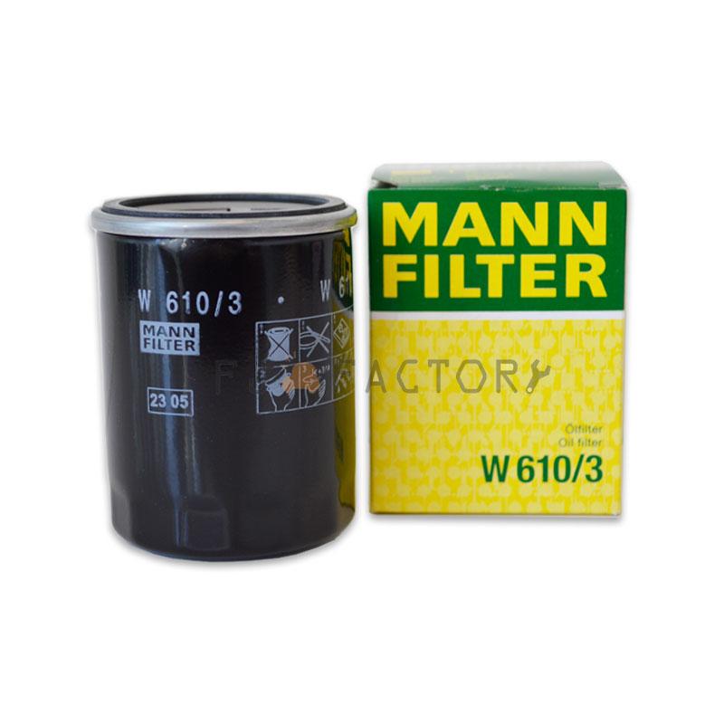 フィアット500 500C newパンダ 1.2/1.4用 オイルフィルター MANN-FILTER W610/3 (46347171 ...