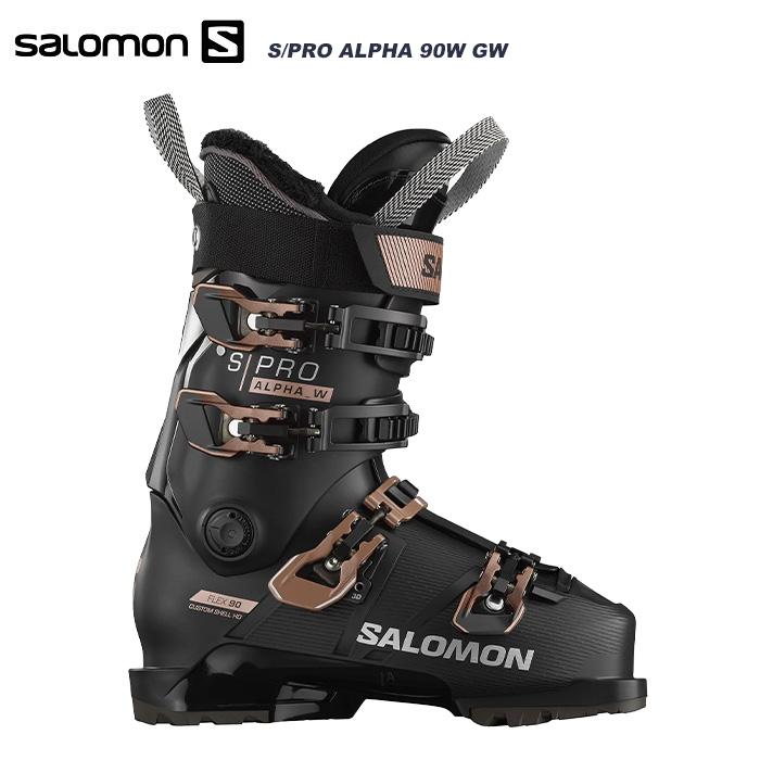 SALOMON サロモン スキーブーツ S/PRO ALPHA 90 W GW Black/Rose metal/Silver 23-24 モデル レディース : 224sal3015 : F ...