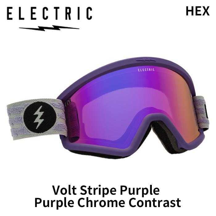 ELECTRIC エレクトリック ゴーグル Hex Volt Stripe Purple Chrome Contrast 24-25 モデル ...