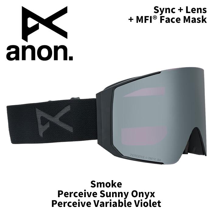 ANON アノン ゴーグル Sync + Lens MFI Face Mask Smoke/Perceive Sunny Onyx 25-26 モデル : F.JANCK Yahoo!店 ...