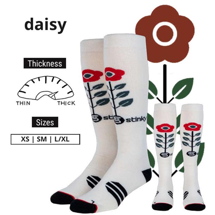 STINKY スティンキー ソックス【DAISY｜WHITE】MERINO WOOL 25-26モデル 靴下 メリノウール : F.JANCK ...