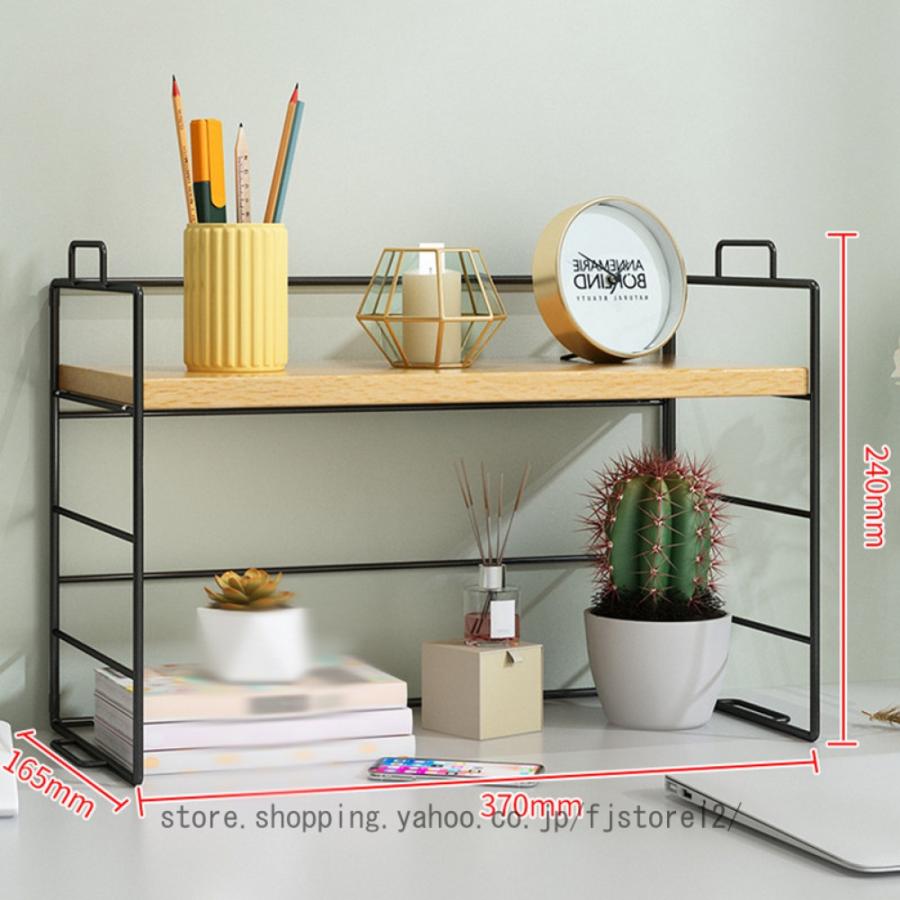ラック 木製 2段 卓上収納ラック ミニラック 卓上 棚 デスク上収納 卓上棚 スチールラック カウンター上ラック 机の上に置く収納 机上ラック 小物置き : bv3-uiw-7pox40 ...