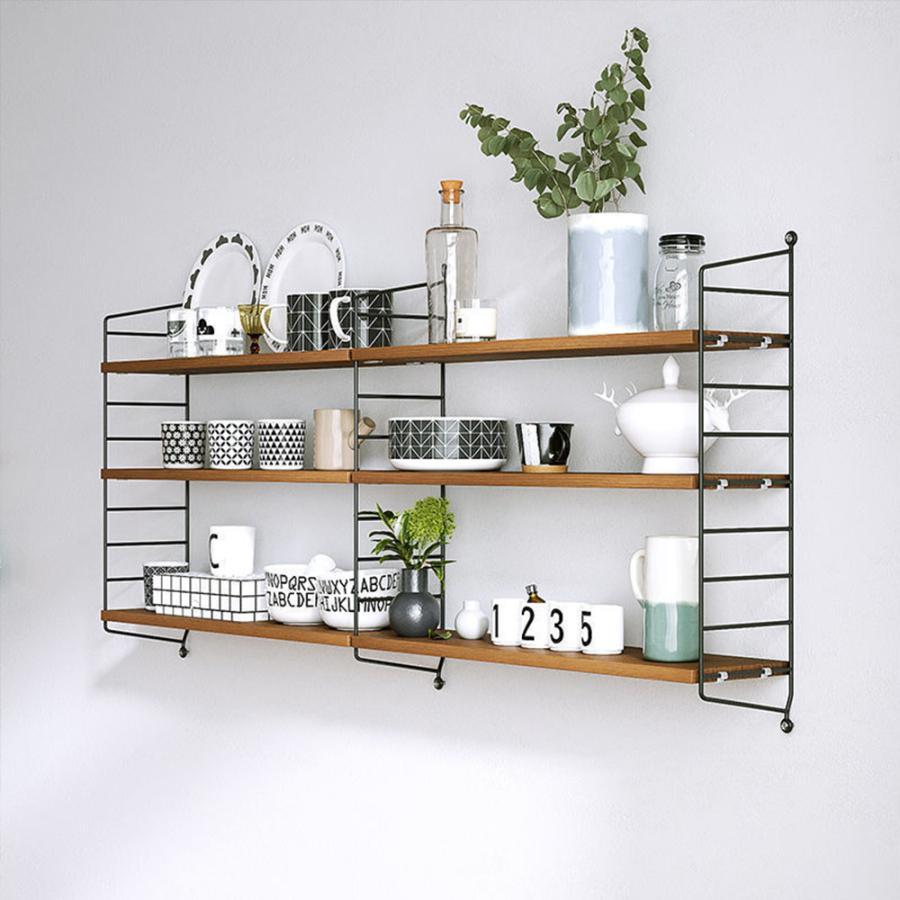 ウォールシェルフ ウォールラック 壁掛け ラック 木製 棚 飾り棚 ディスプレイ アイアン インテリア 北欧 おしゃれ カフェ :p21023262098e:FKD SHOP - 通販 ...