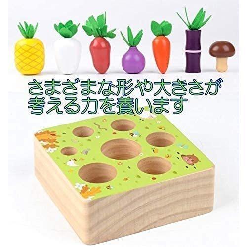 やさい 木製 パズル 野菜 型合わせ モンテッソーリ教具 型はめ おままごと 木のおもちゃ 知育玩具 :p21073602f534:FKD SHOP - 通販 - Yahoo!ショッピング
