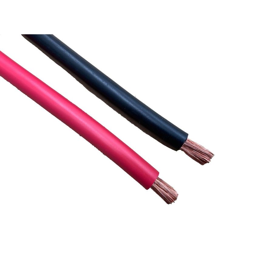 バッテリー増設用並列ケーブル KIV線 22SQ （赤黒セット各0.3m） 両端丸形圧着端子 5mm/6mm/8mm/10mm (R22-6) :K22-0306BRC:FKK - 通販 ...