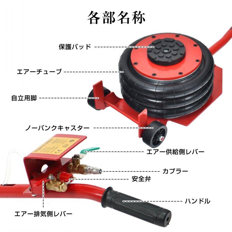 ジャッキ ガレージジャッキ フロアジャッキ エアージャッキ 3t 車 ジャッキアップ 工具 タイヤ交換 400mm 170mm 安い 車用工具 ガレージ用品 コンパクト エアー : ee397 ...
