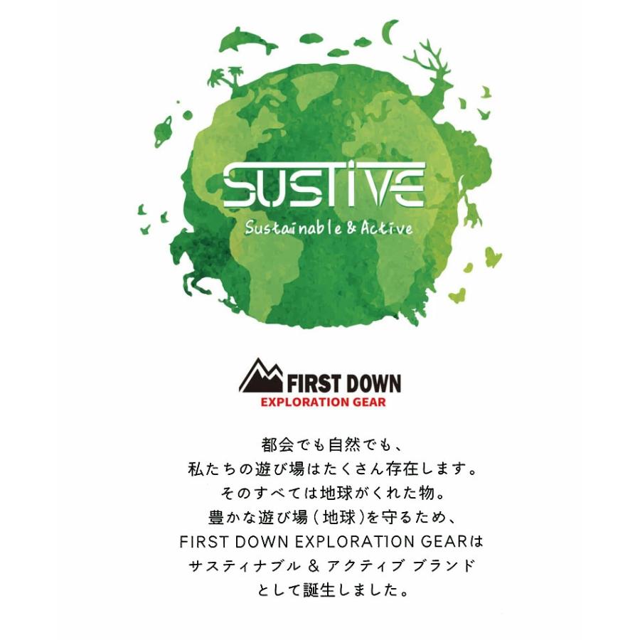 FIRSTDOWN ファーストダウン メンズ パーカー ベア刺繍 くまさん刺繍 エンボスプリント ワイドシルエット 軽量 速乾 撥水 テフロン加工 サスティナブル B2J : b2j ...