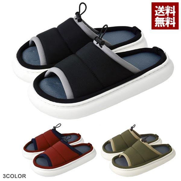 厚底クッションサンダル メンズ リラックス リカバリー コンフォートサンダル スリッパ セール S1S : s1s : FLAG ON CREW - 通販 - Yahoo!ショッピング