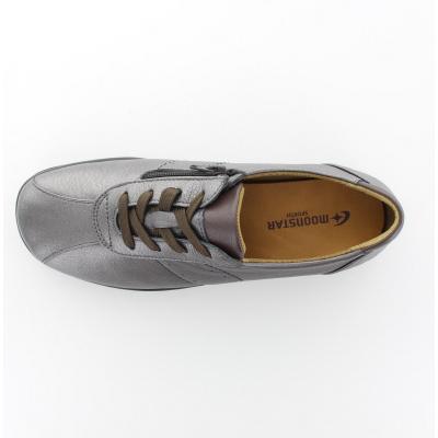 MoonStar（ムーンスター） 女性用 SPORTH スポルス 日本製 本革 撥水 軽量 3E 衝撃吸収 ファスナー付 コンフォートシューズ SP2502 メタルグレー : FlagOne ...