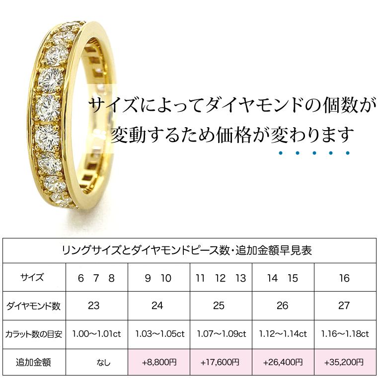 フラッグス flags ダイヤ K18 ダイヤモンド 1.0ct フルエタニティ リング Pile100f 18金 18K PT プラチナ 金 エタニティリング フル 指輪 レール ...