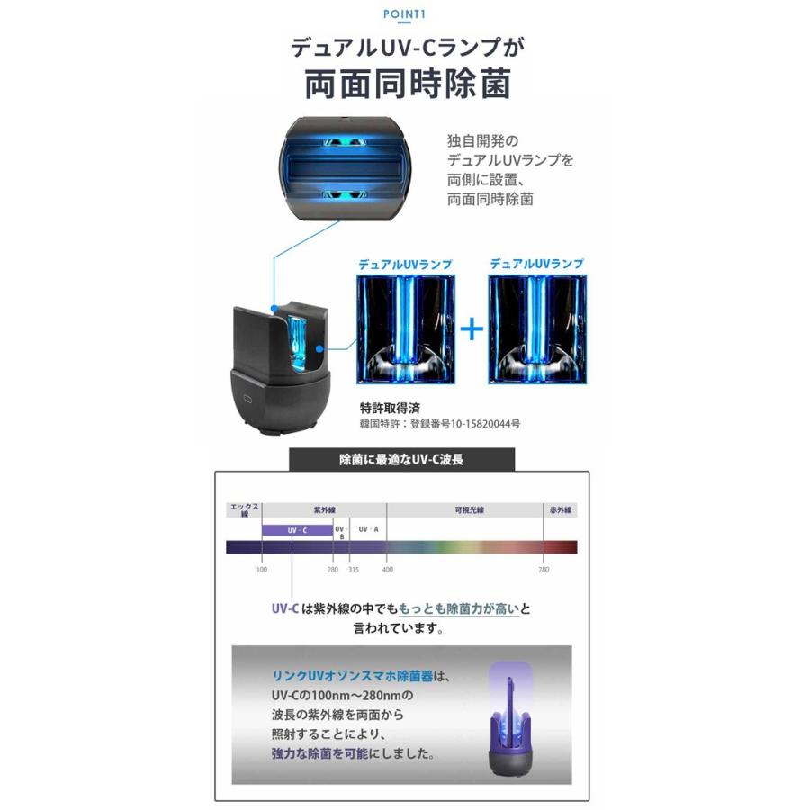 LINK UV＋オゾン スマホ除菌器 /海外× : flaner - 通販 - Yahoo!ショッピング