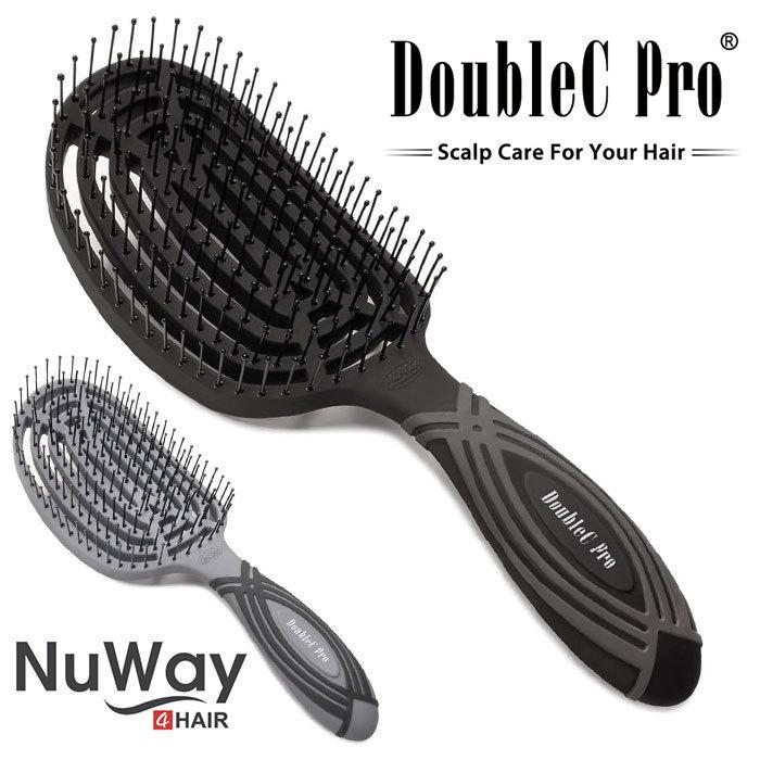 NuWay Double C Pro ヘアブラシ ダブルCプロ ニューウェイ（NuWay Double C ヘアブラシ ダブルC ニューウェイ グリーン DC-GN (SIB) 海外× ...