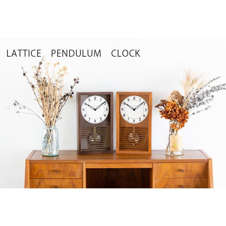 CHAMBRE LATTICE PENDULUM CLOCK/シャンブル ラティス ペンダルム クロック 振り子時計 掛け時計 : flaner - 通販 - Yahoo!ショッピング